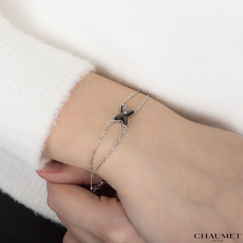 Chaumet White Gold Mother of Pearl & Diamond Juex de Liens Suite | Rich ...