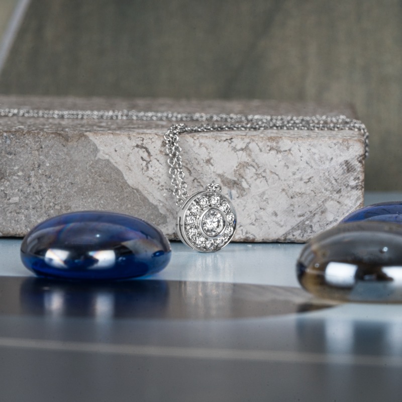 Tiffany & Co. Platinum Diamond Circlet Pendant | Rich Diamonds